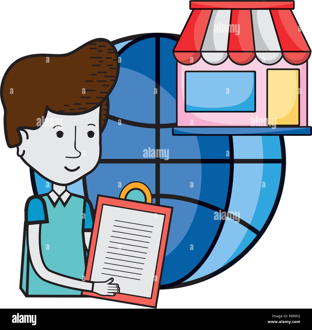 Delivery service cartoon Stock Vector Image & Art - Alamy