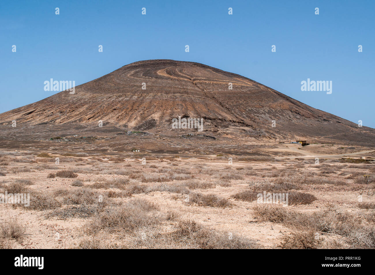 Lanzarote, Canary Islands: Montana Pedro Barba, the twin-summitted and ...