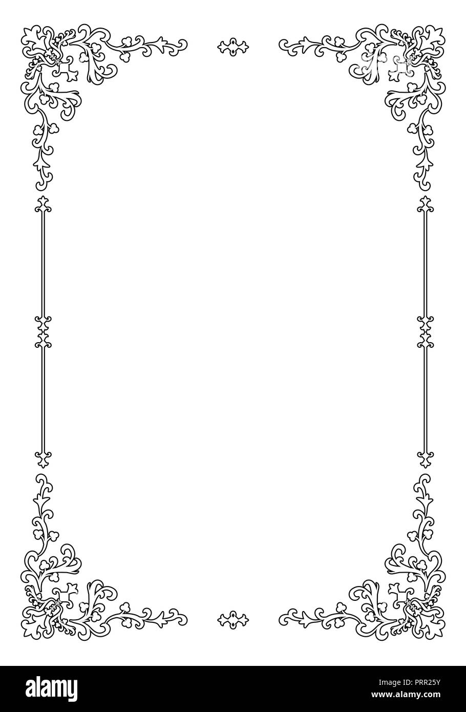 Retro ornamental frame. Vector Illustration Stock Vector Image & Art ...