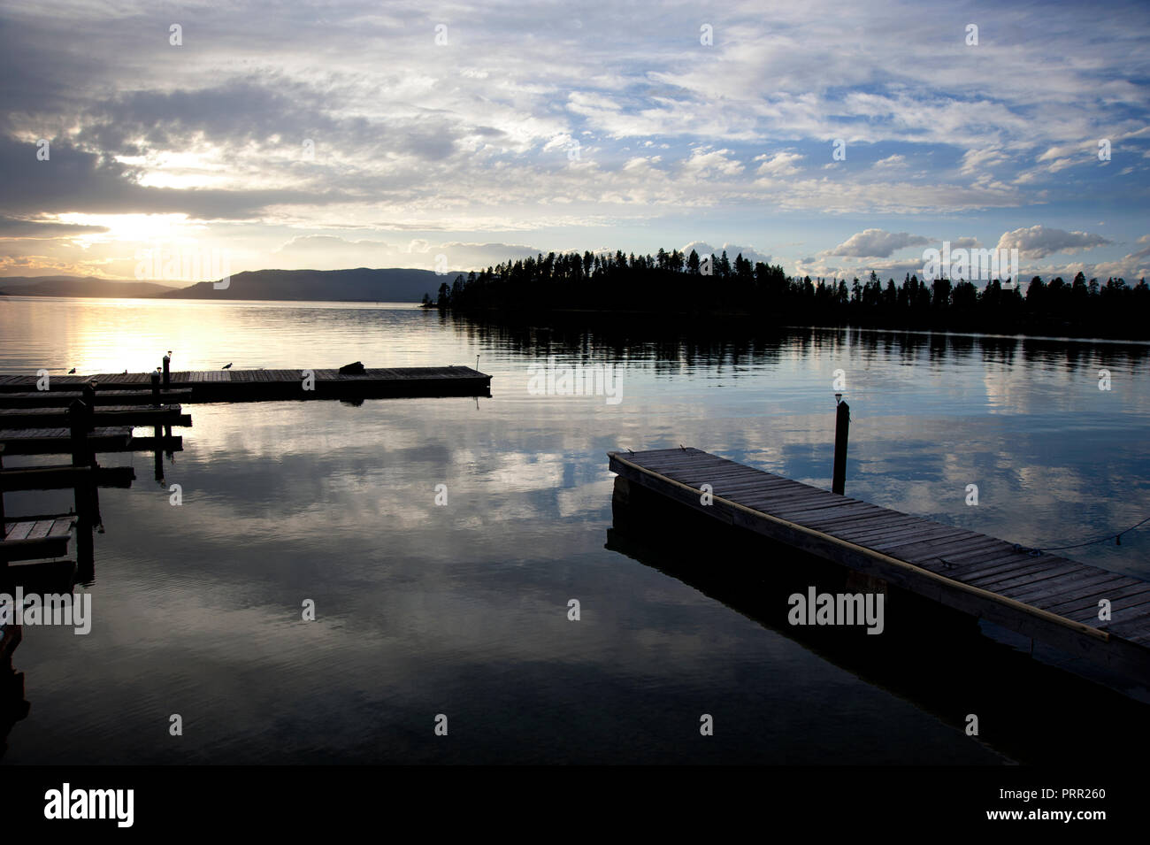 Flathead lake pier montana hi-res stock photography and images - Alamy