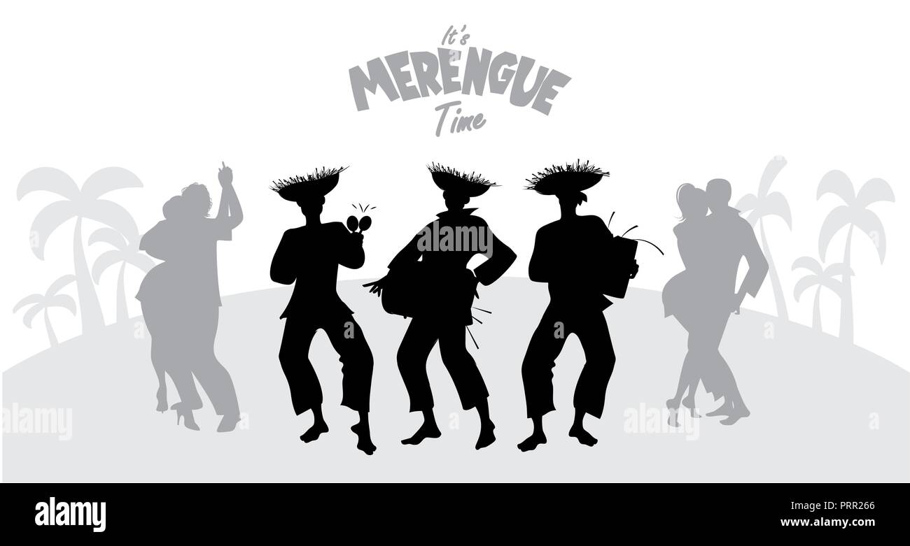 Merengue dancers Stock Vector Images - Alamy