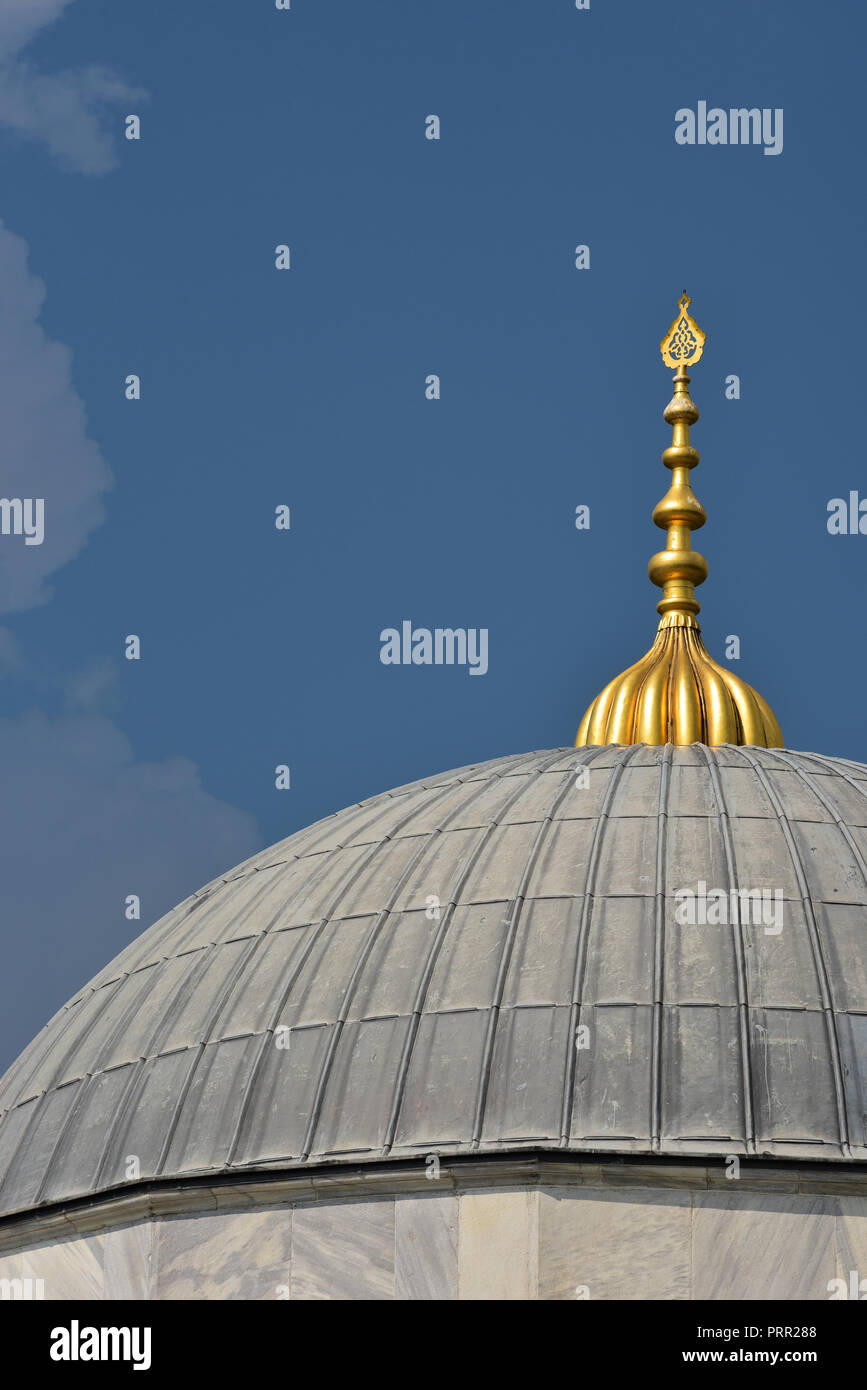 Dome covering the Tomb of Sultan Ahmet I, part of the outer complex of ...