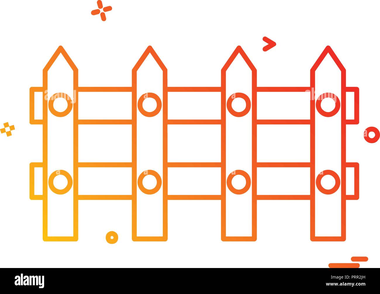 Boundary Wall Icon Design Vector Stock Vector Image And Art Alamy