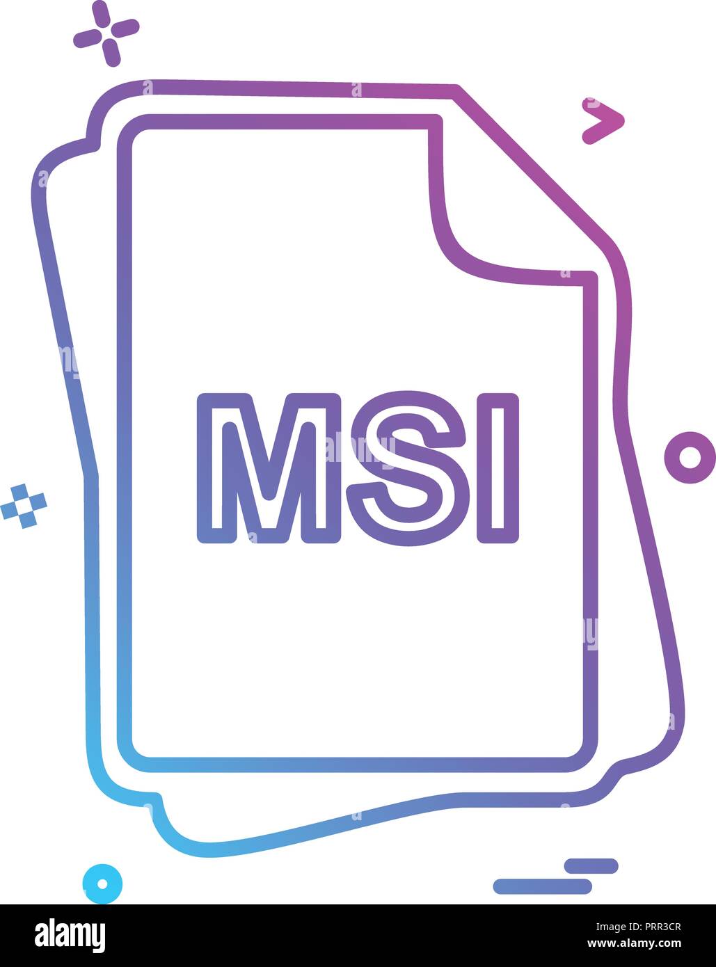 Msi icon Stock Vector Images - Alamy