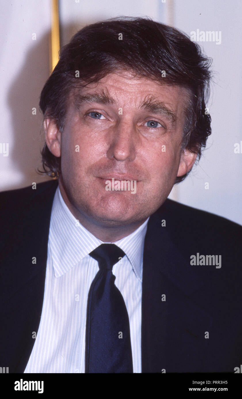 Donald Trump at a press conference to mark the launch of his Trump ...