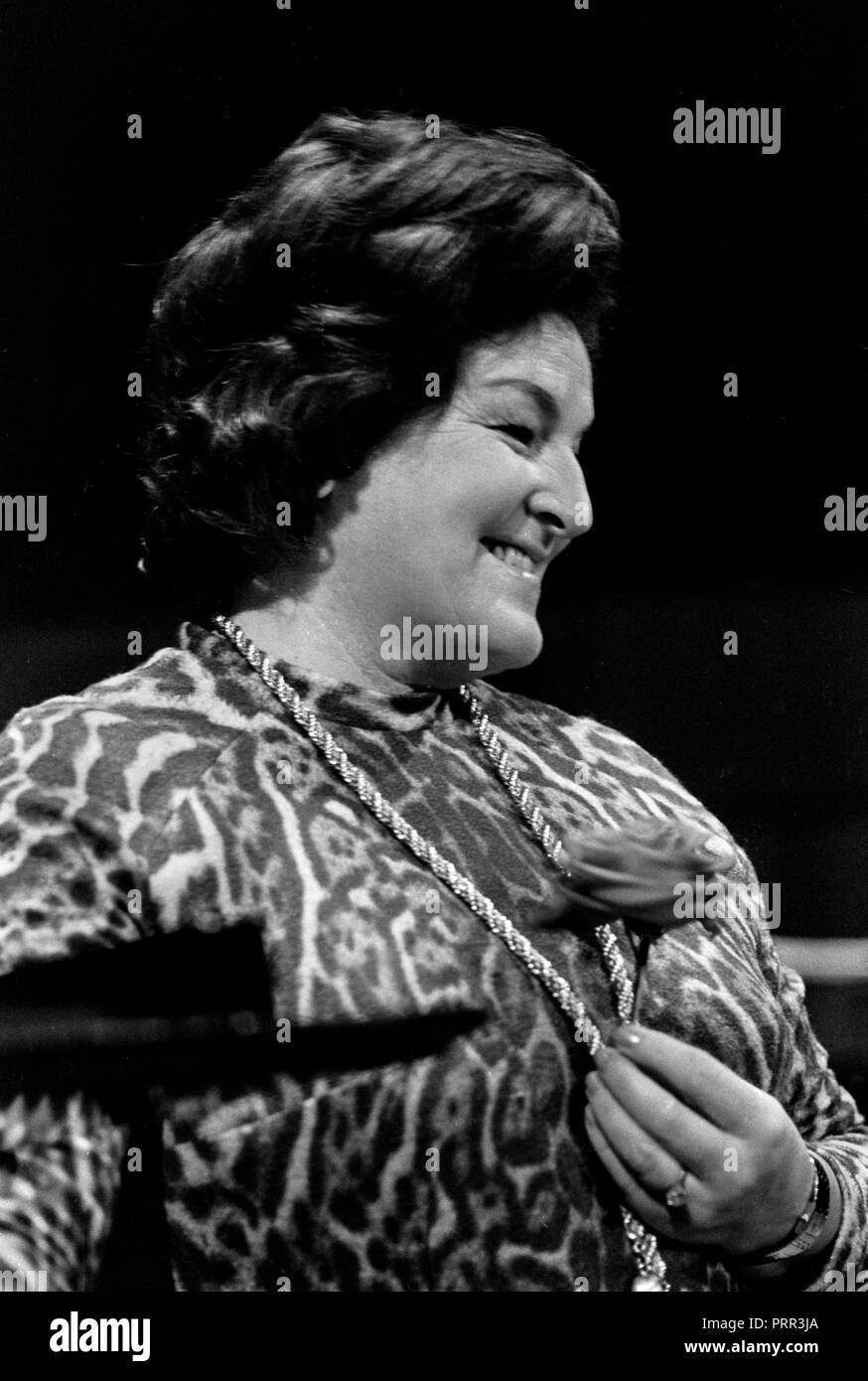 Swedish opera star Birgit Nilsson (1918-2005) during rehearsals for ...