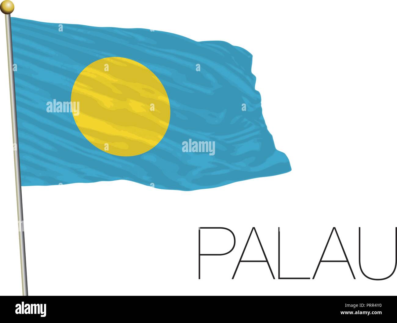 Palau official flag, vector illustration Stock Vector Image & Art - Alamy