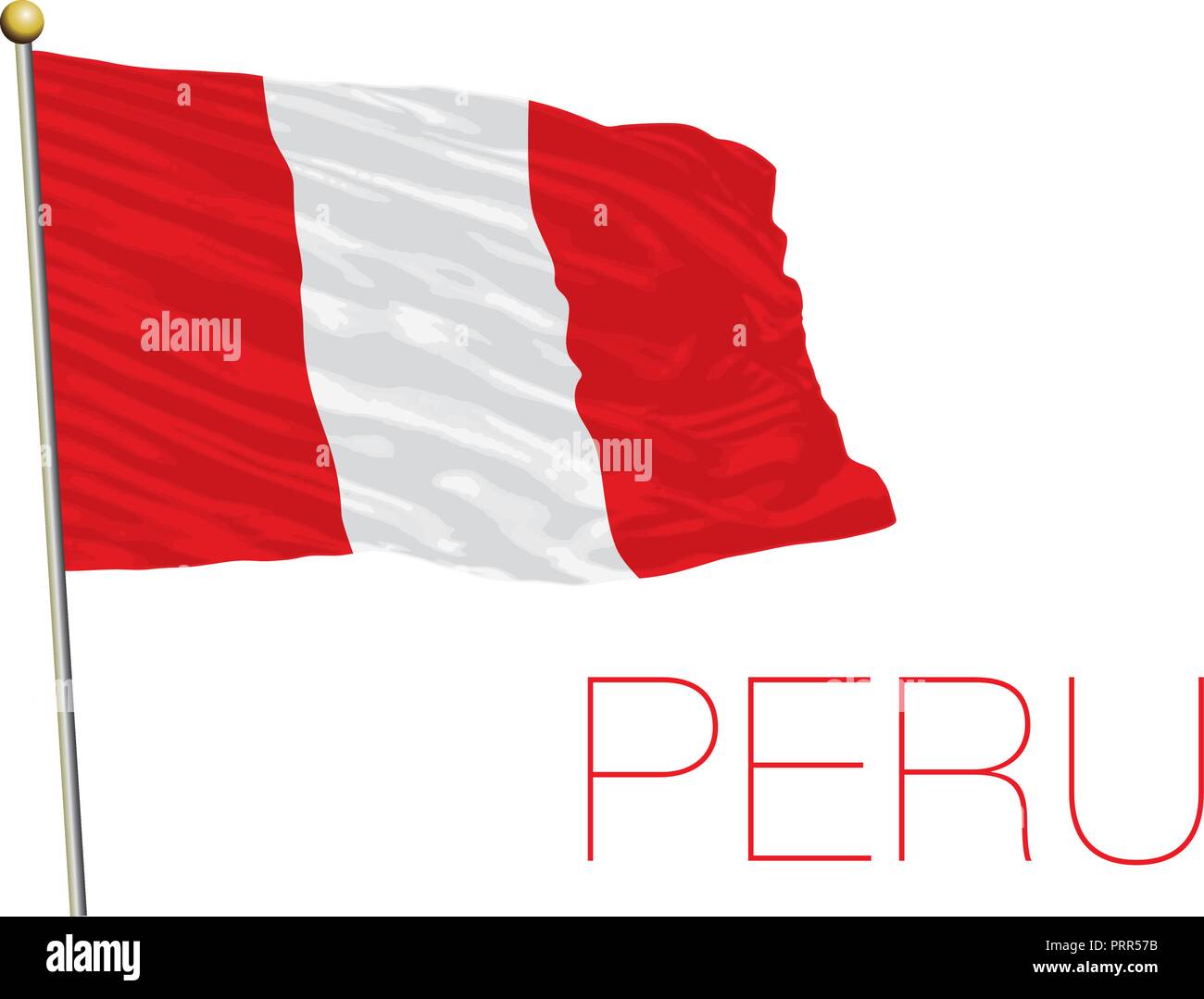 Peru official flag, vector illustration Stock Vector Image & Art - Alamy