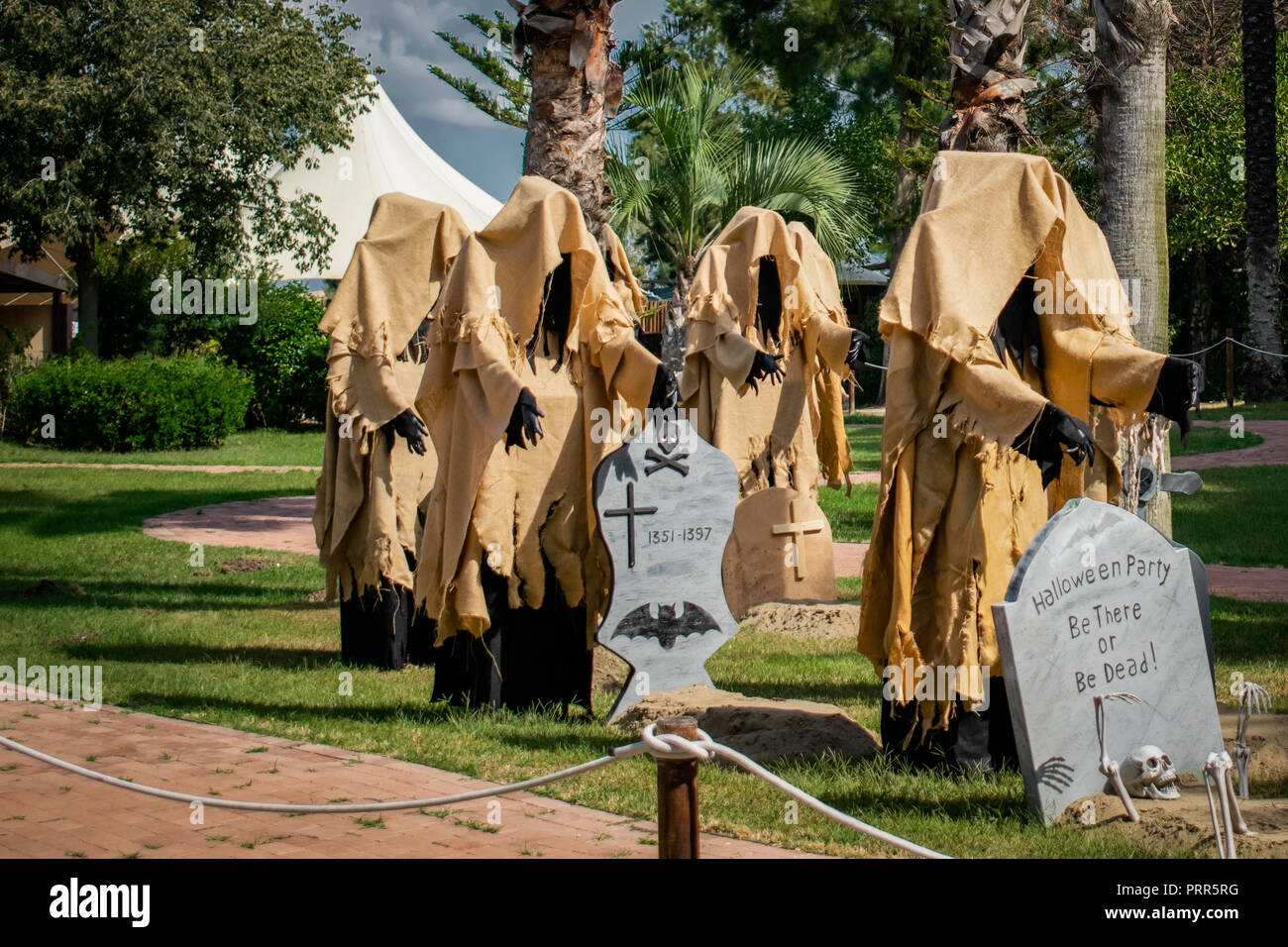The undead walk prepared for Halloween Stock Photo - Alamy