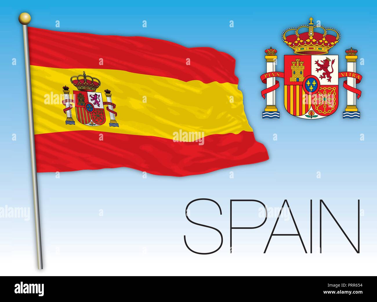 Spain official flag, vector illustration Stock Vector Image & Art - Alamy
