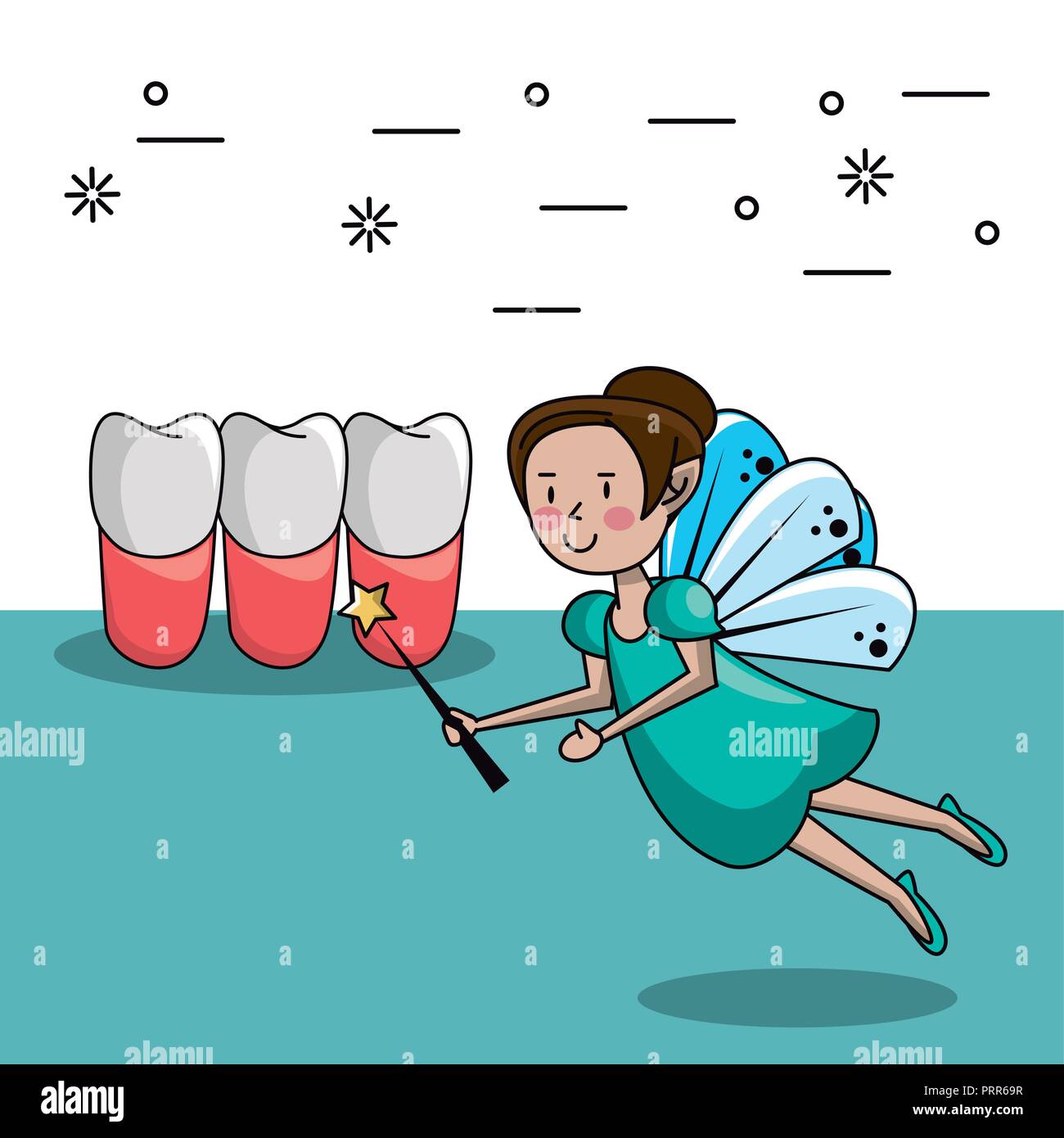 Tooth fairy cartoon Stock Vector Image & Art - Alamy