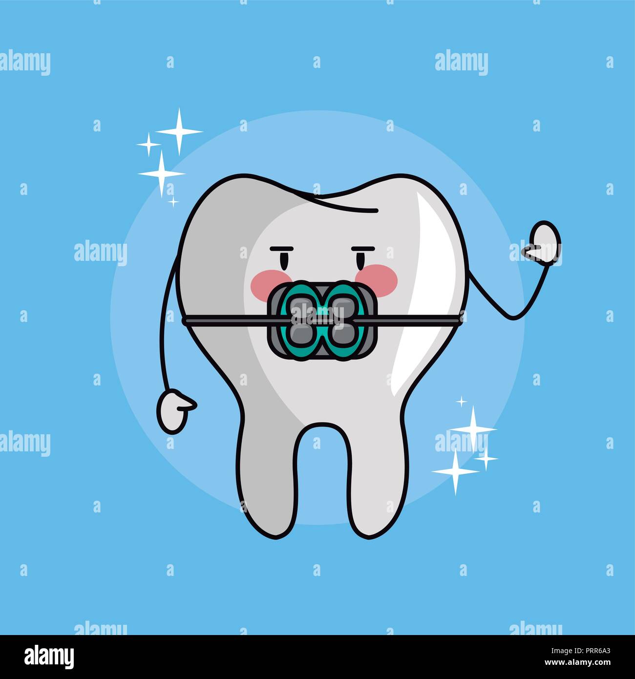 Tooth funny cartoon Stock Vector Image & Art - Alamy