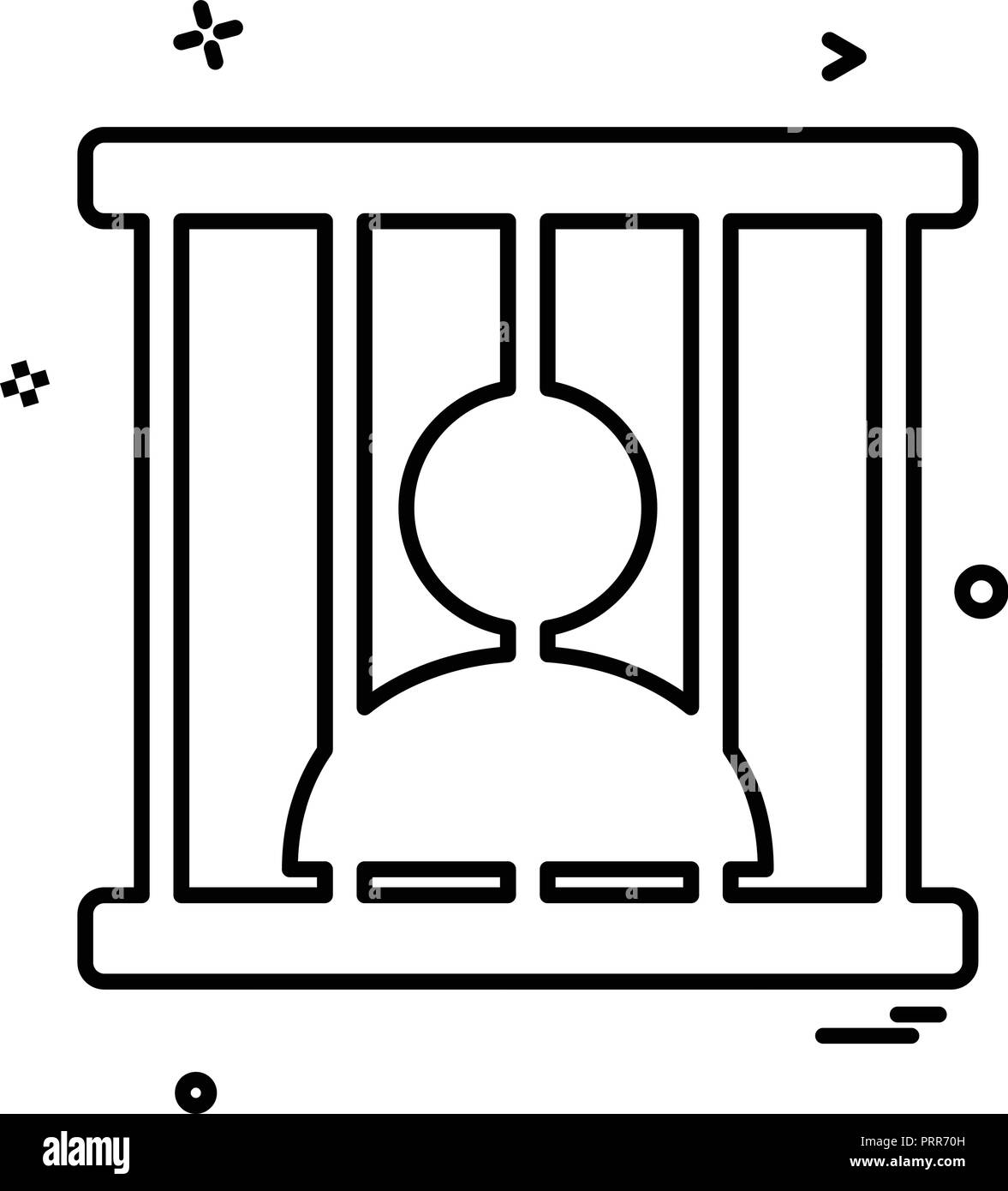 Locked handcuffs Stock Vector Images - Alamy