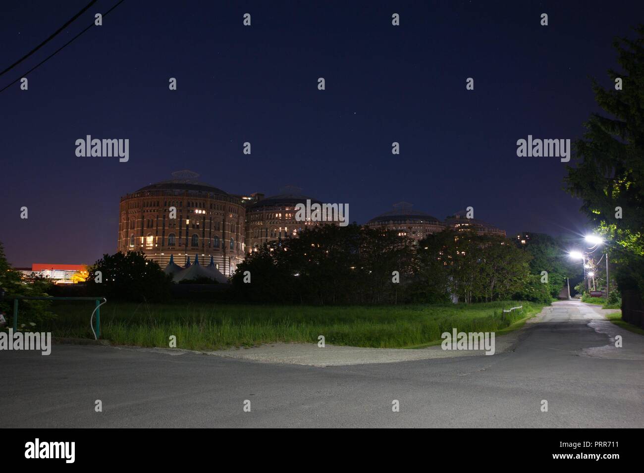 Vienna wien gasometer simmering hi-res stock photography and images - Alamy