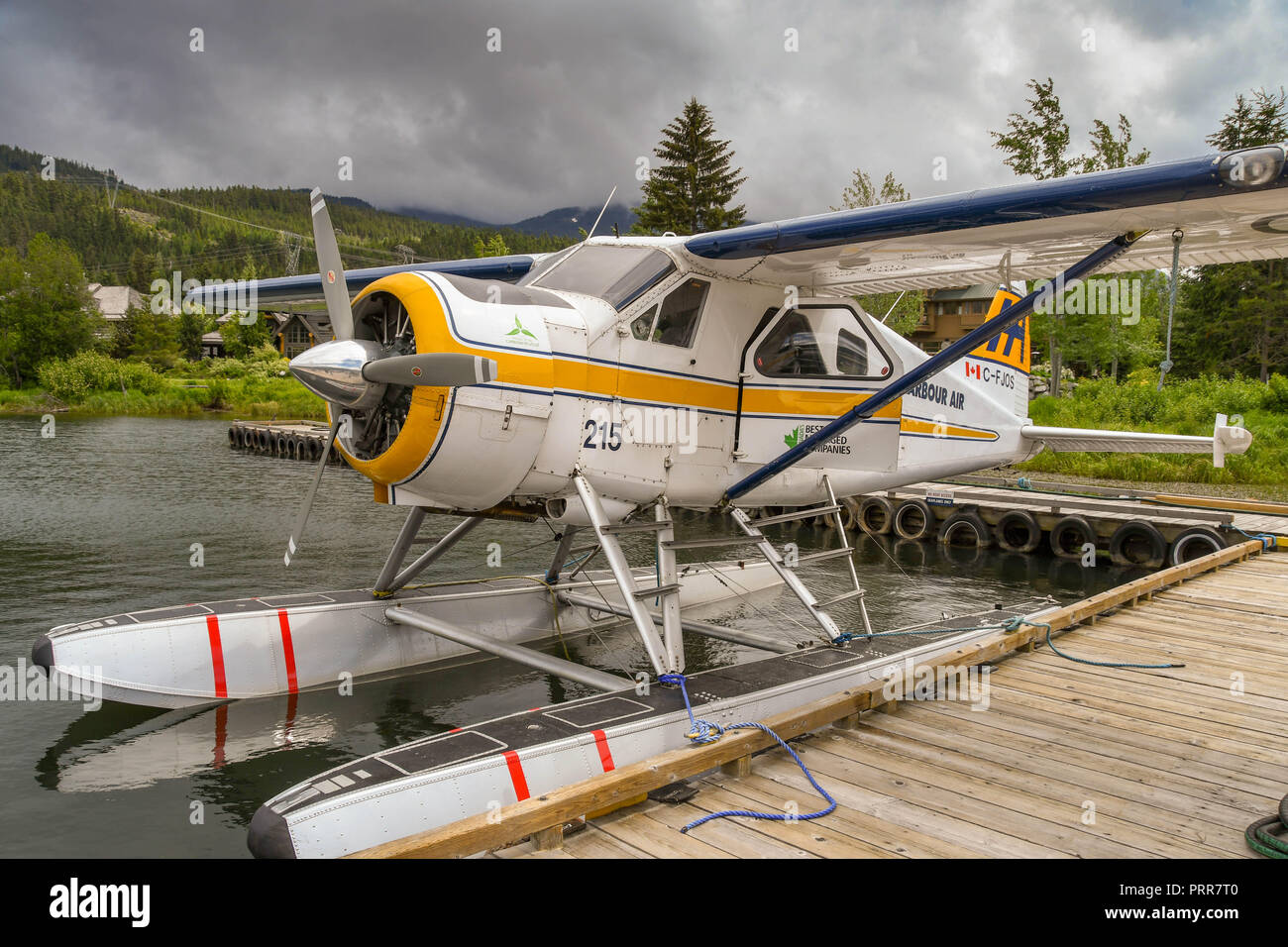 WHISTLER, BC, CANADA - JUNE 2018: De Havilland Beaver seaplane operated ...