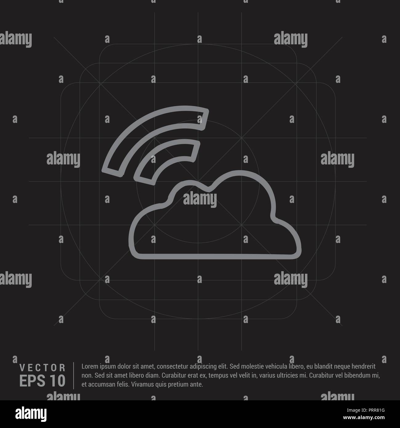 Cloud Signal Icon Stock Vector Image & Art - Alamy