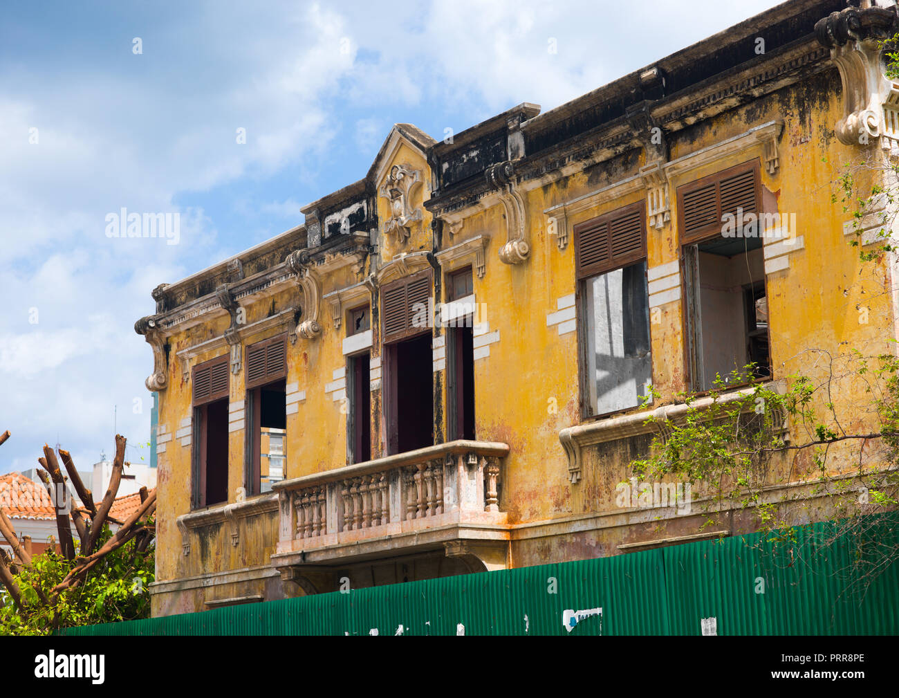 Old portuguese colonial building, Luanda Province, Luanda, Angola Stock ...