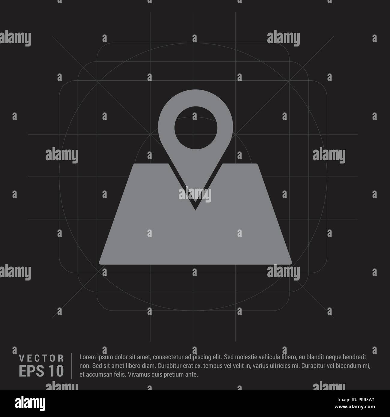 Map with pointer icon Stock Vector Image & Art - Alamy