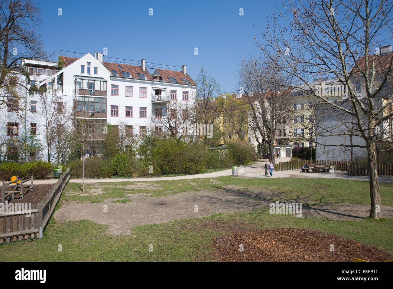 Wien, Ottakring, Huberpark Stock Photo - Alamy