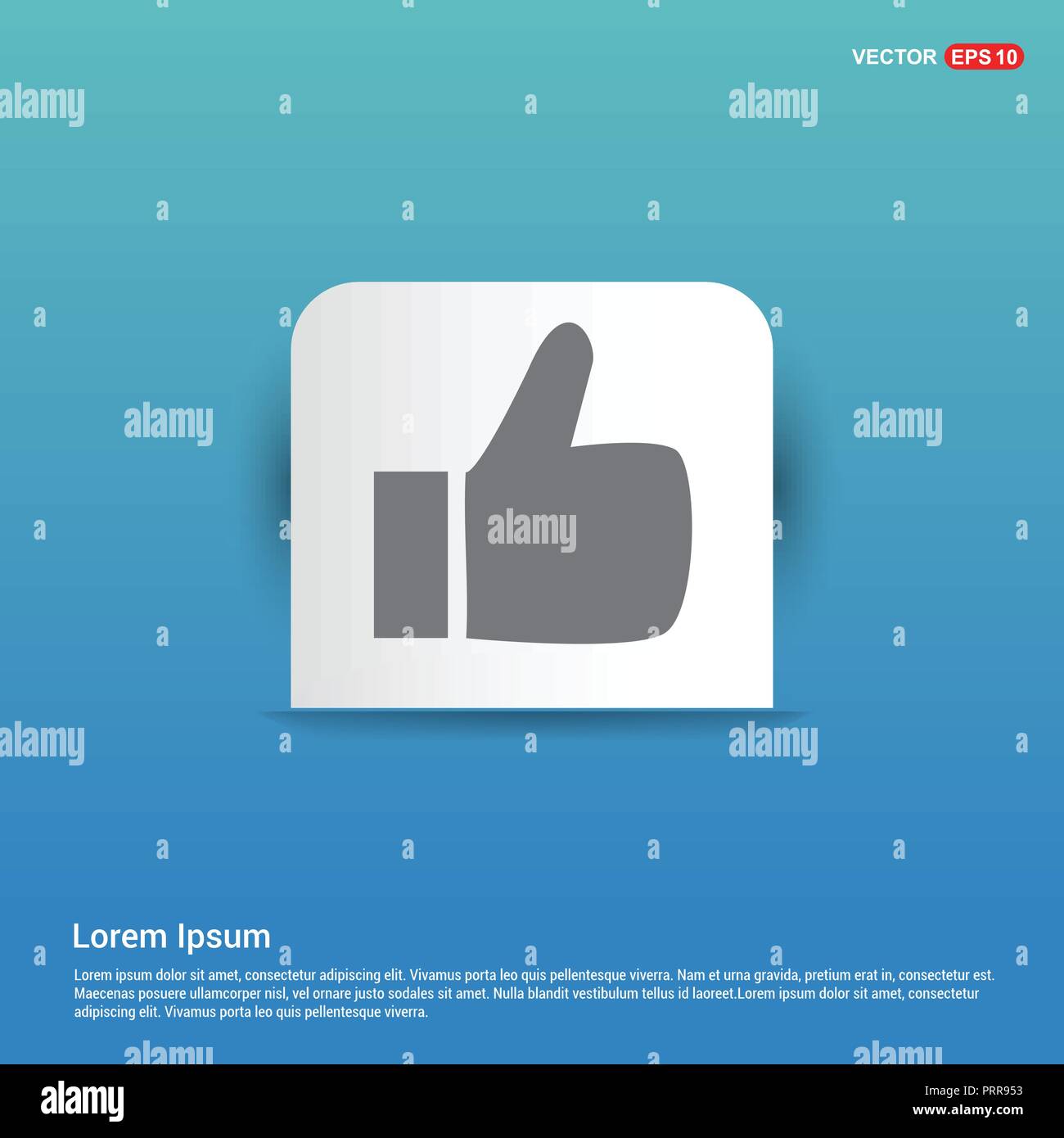 LIKE icon - Blue Sticker button Stock Vector Image & Art - Alamy