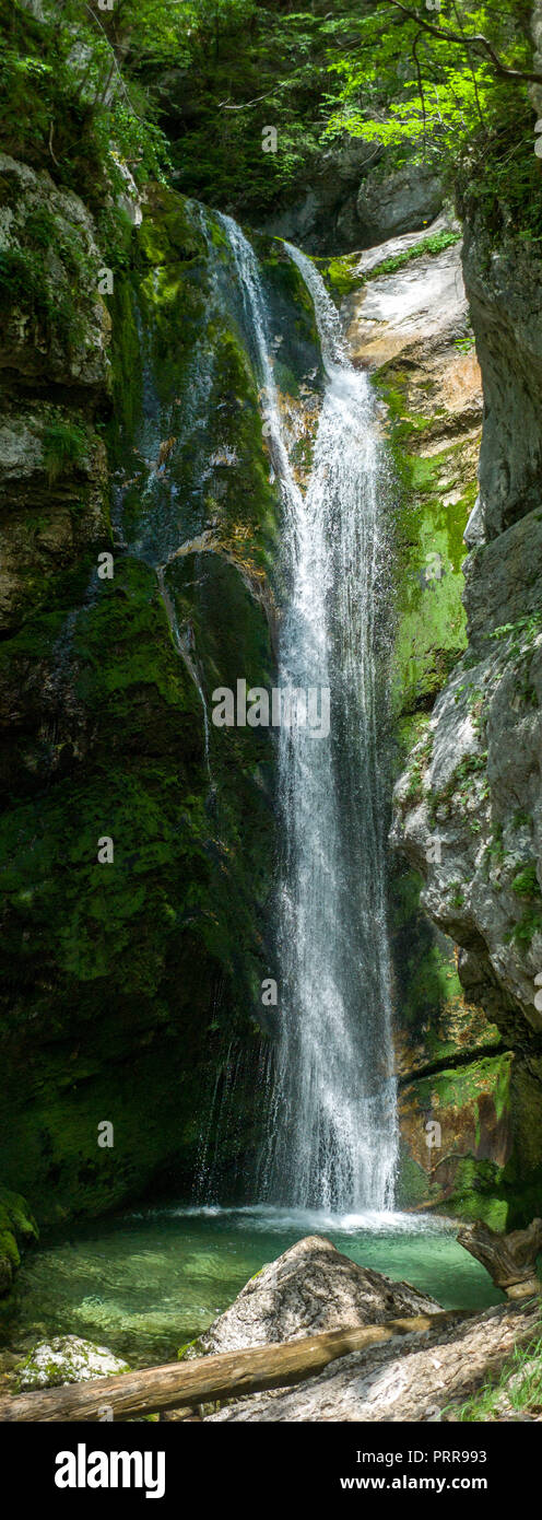 mostnica, Waterfall in the Voje valley Triglav National Park, Slovenia ...