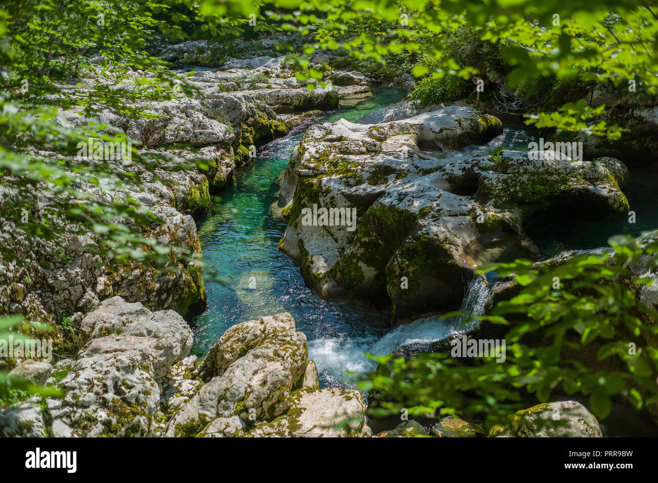 mostnica Waterfall in the Voje valley Triglavski National Park ...