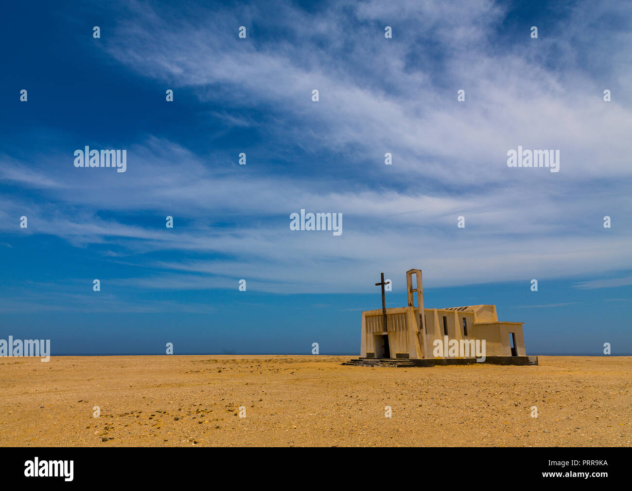 Abandoned church from the portuguese colonial area, Namibe Province ...