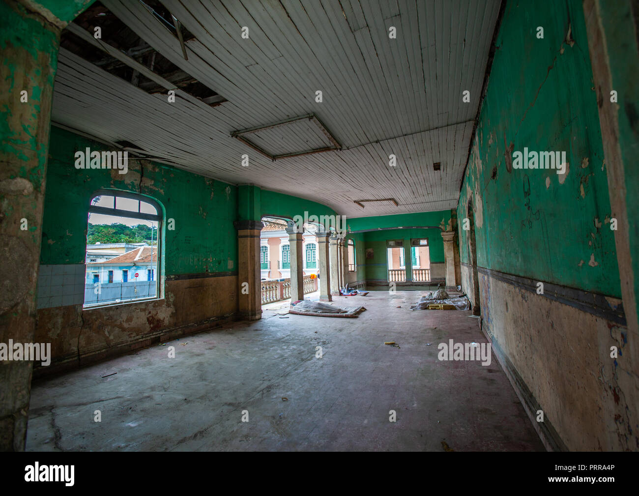 Inside the ruins of grande hotel, Luanda Province, Luanda, Angola Stock ...