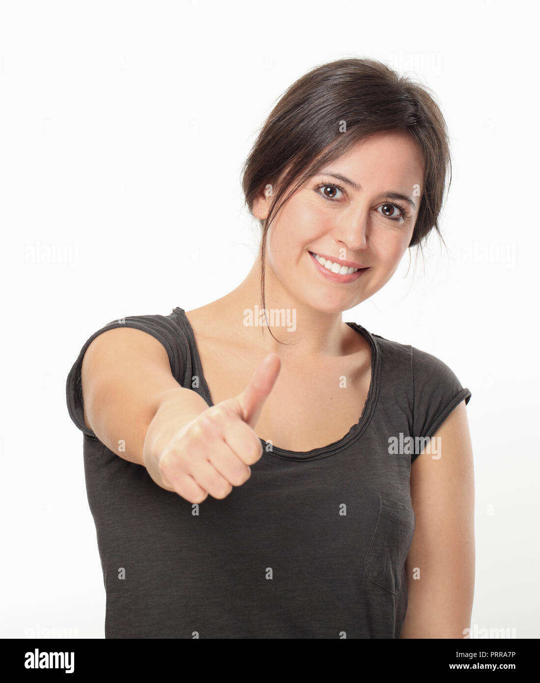 Stylish pose young thumbs up hi-res stock photography and images - Alamy