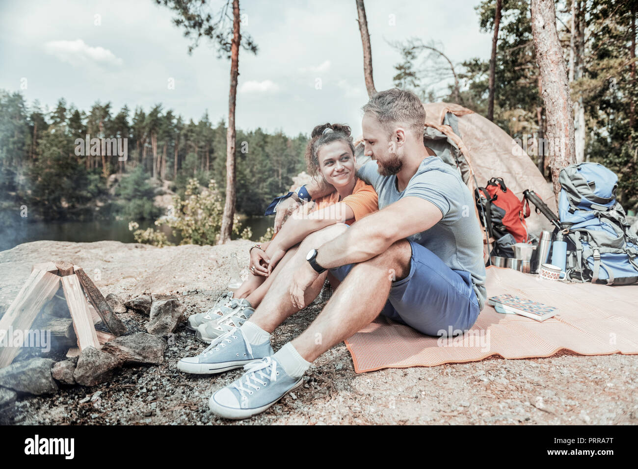 Hugging fire hi-res stock photography and images - Alamy