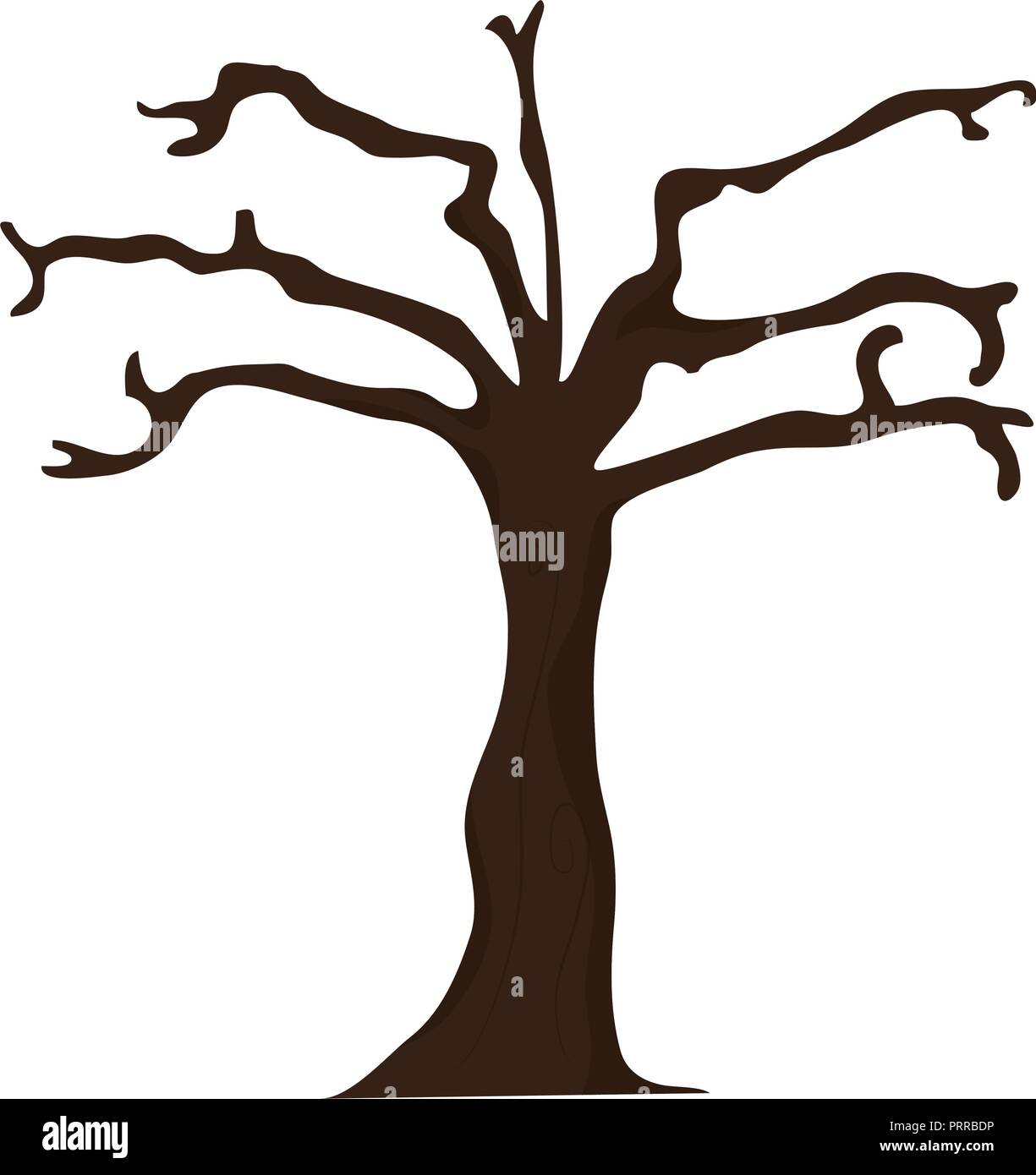 Dry dead tree on Stock Vector Images - Alamy