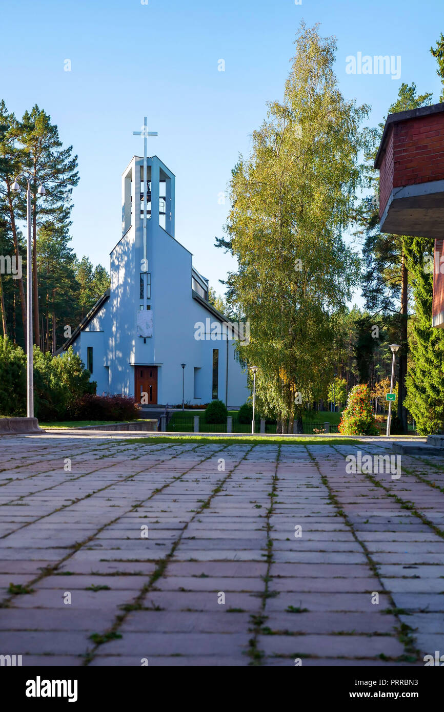 St. Pauliaus Apostol catholic Church in Visaginas Lithuania Stock Photo ...