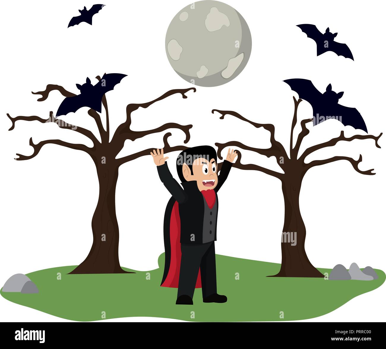 Kid and halloween cartoon Stock Vector Image & Art - Alamy