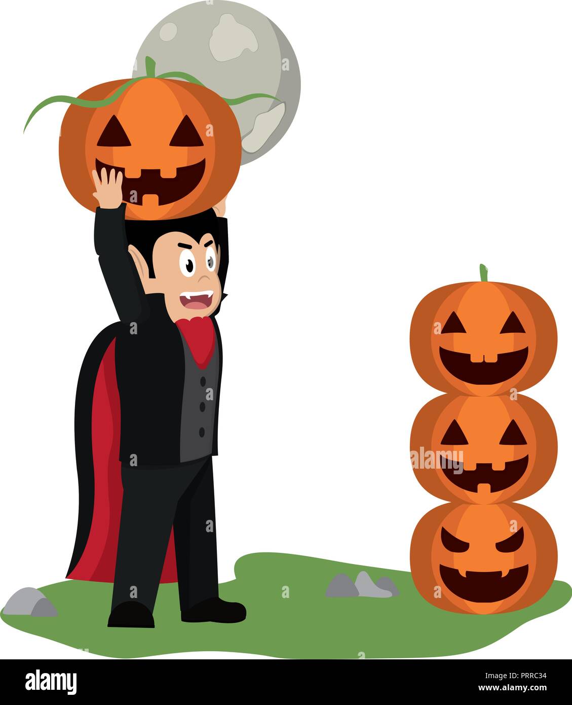 Kid and halloween cartoon Stock Vector Image & Art - Alamy