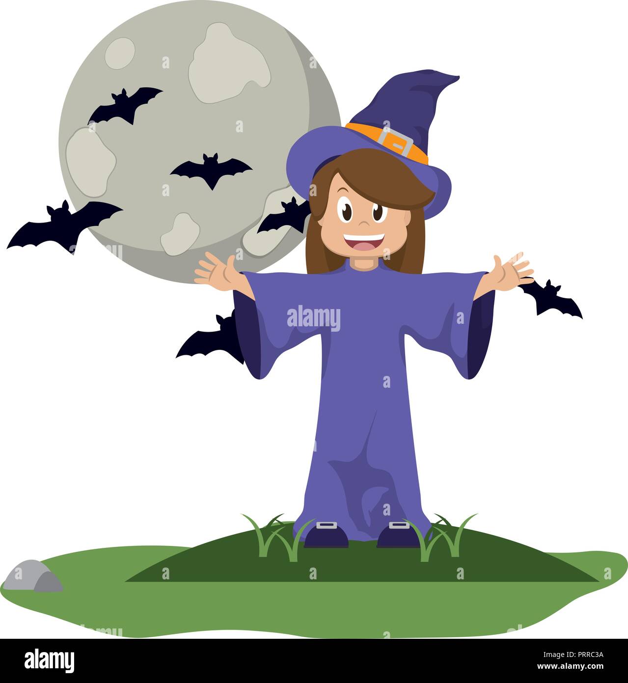 Kid and halloween cartoon Stock Vector Image & Art - Alamy