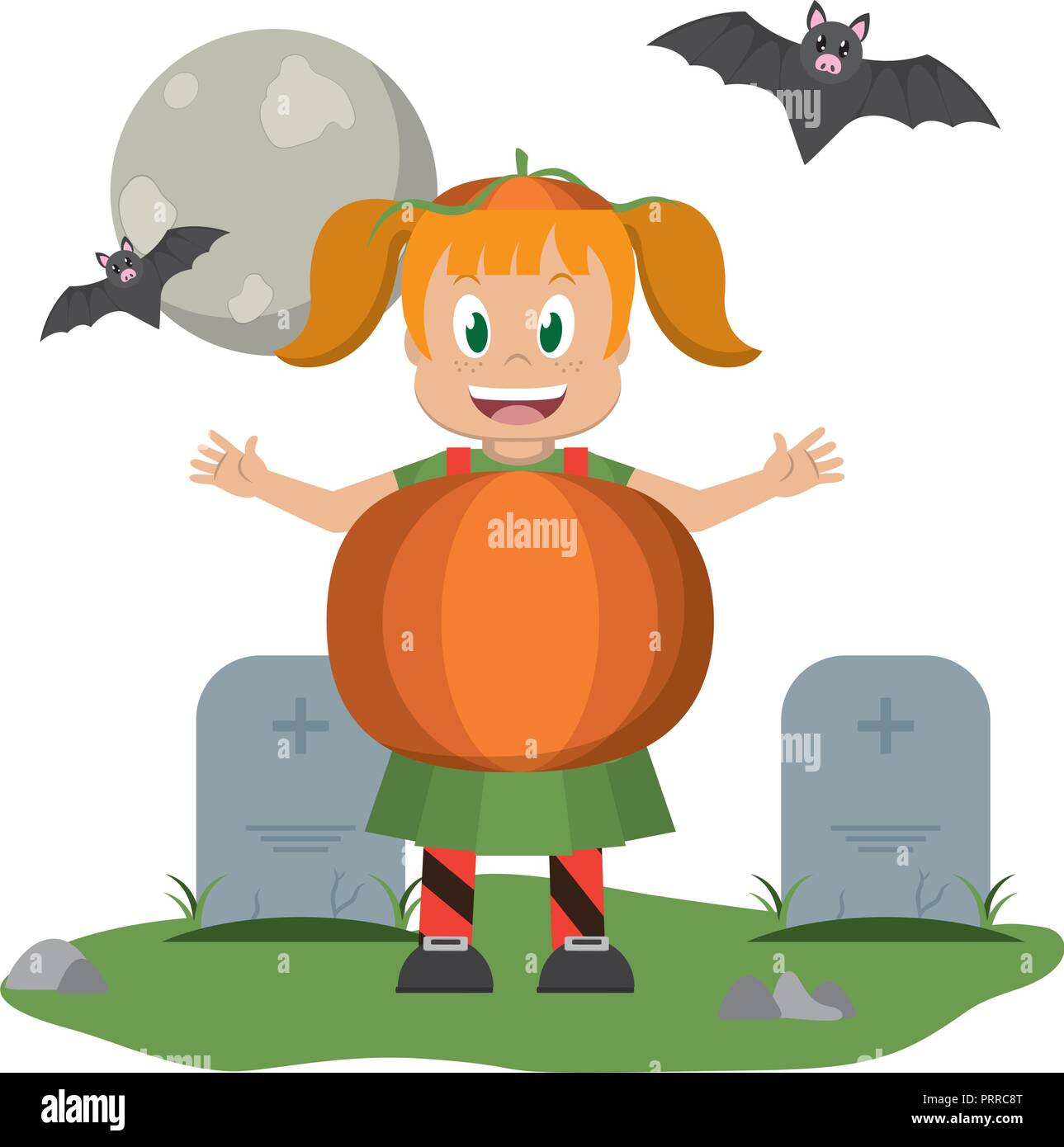 Kid and halloween cartoon Stock Vector Image & Art - Alamy