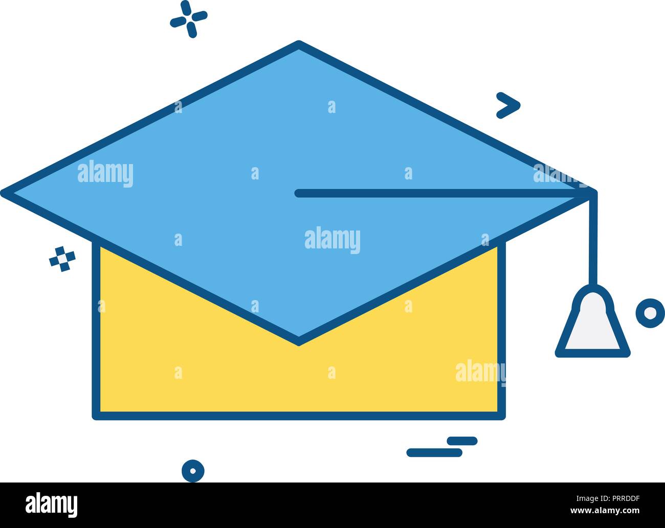 Convocation cap icon design vector Stock Vector Image & Art - Alamy