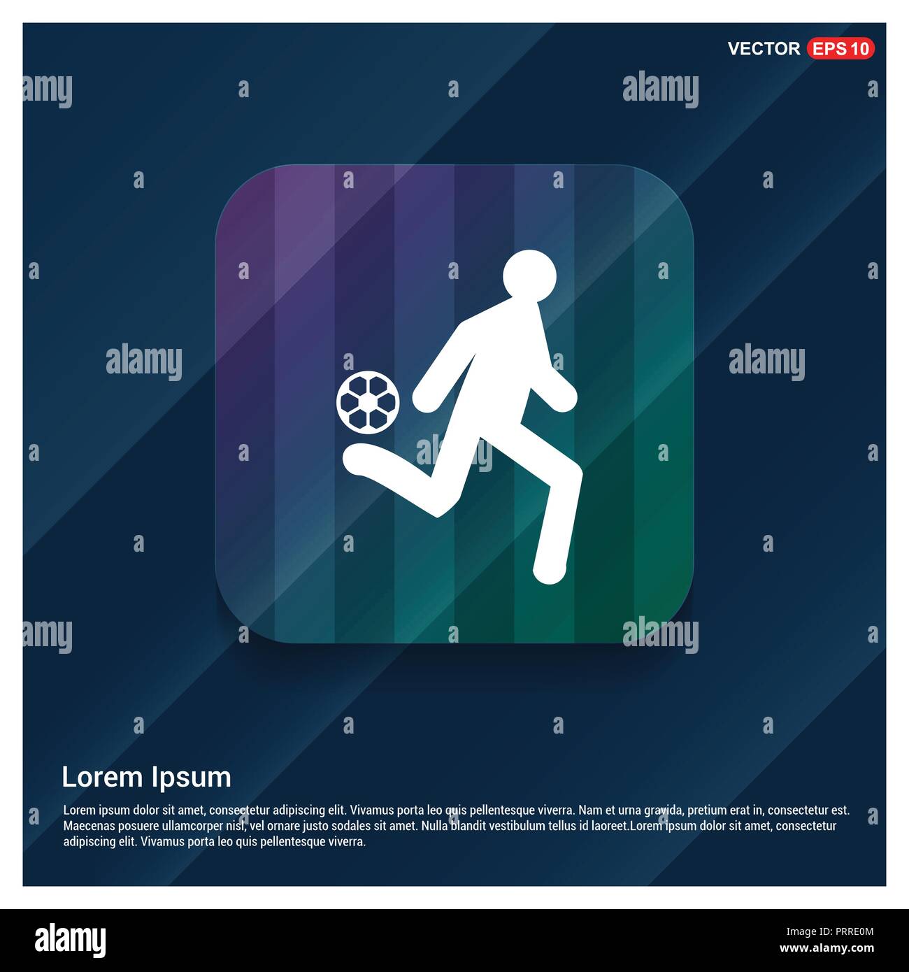Football Player Icon Stock Vector Image & Art - Alamy