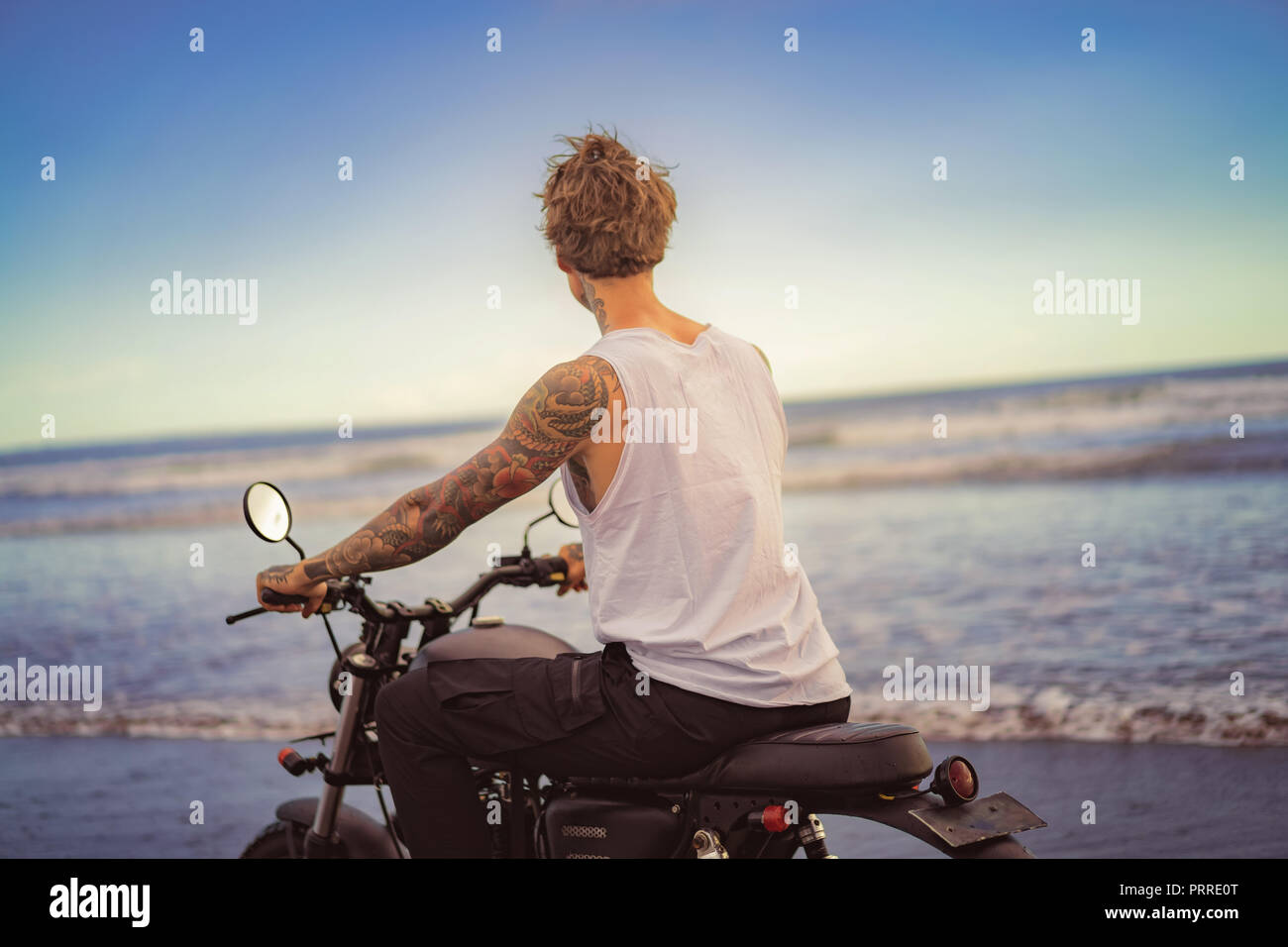 Tattooed biker hi-res stock photography and images - Alamy