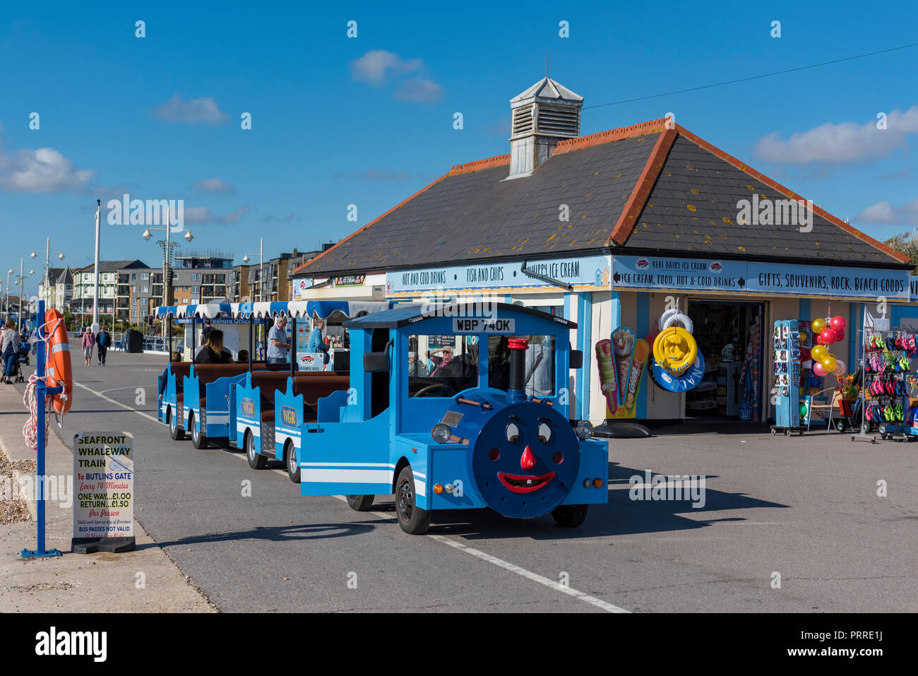 Tourist train at Bognor regis sea front, west sussex Stock Photo - Alamy