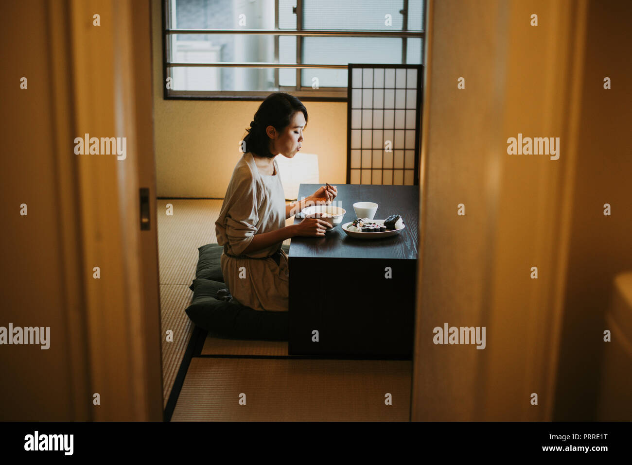 Beautiful japanese woman, lifestyle moments Stock Photo - Alamy