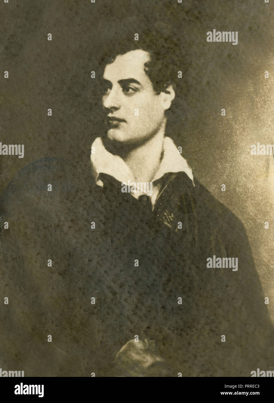 Portrait of English poet Lord Byron, 1900s Stock Photo - Alamy