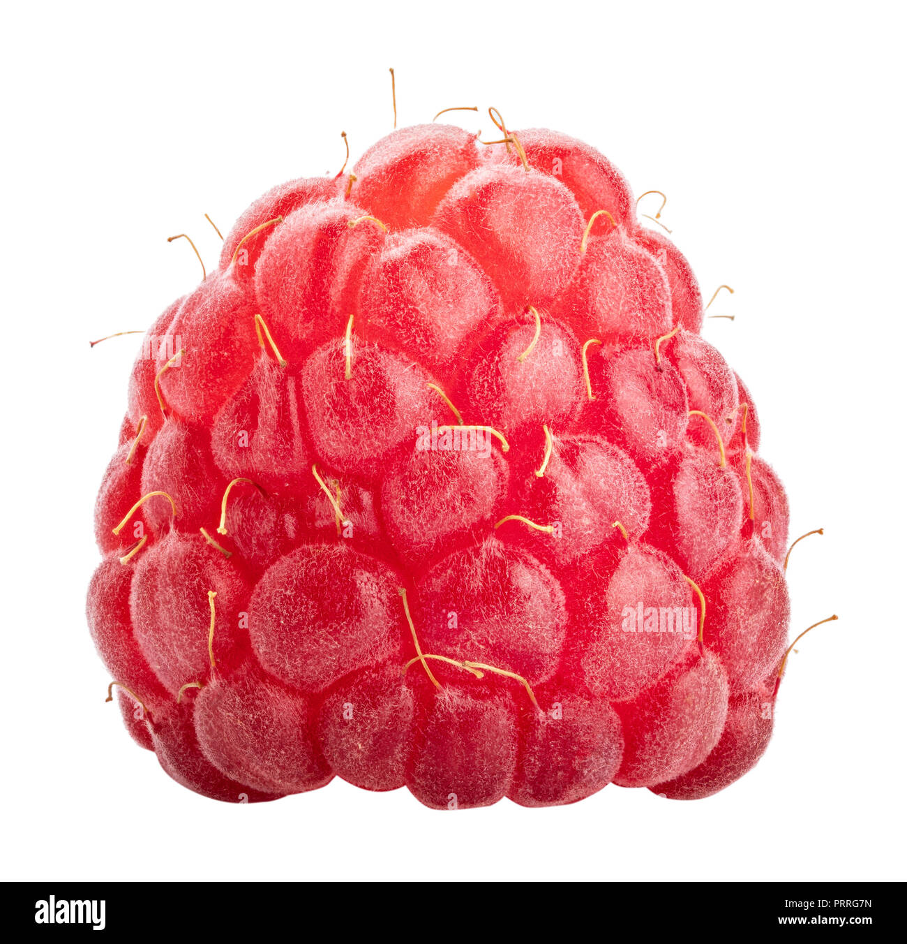 Fresh raspberry isolated on white background Stock Photo - Alamy