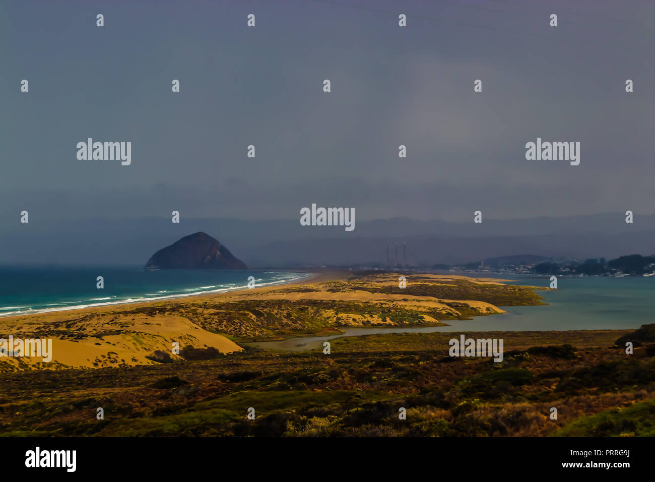 Fall rain at Montana Dé Oro California state nature preserve Stock ...