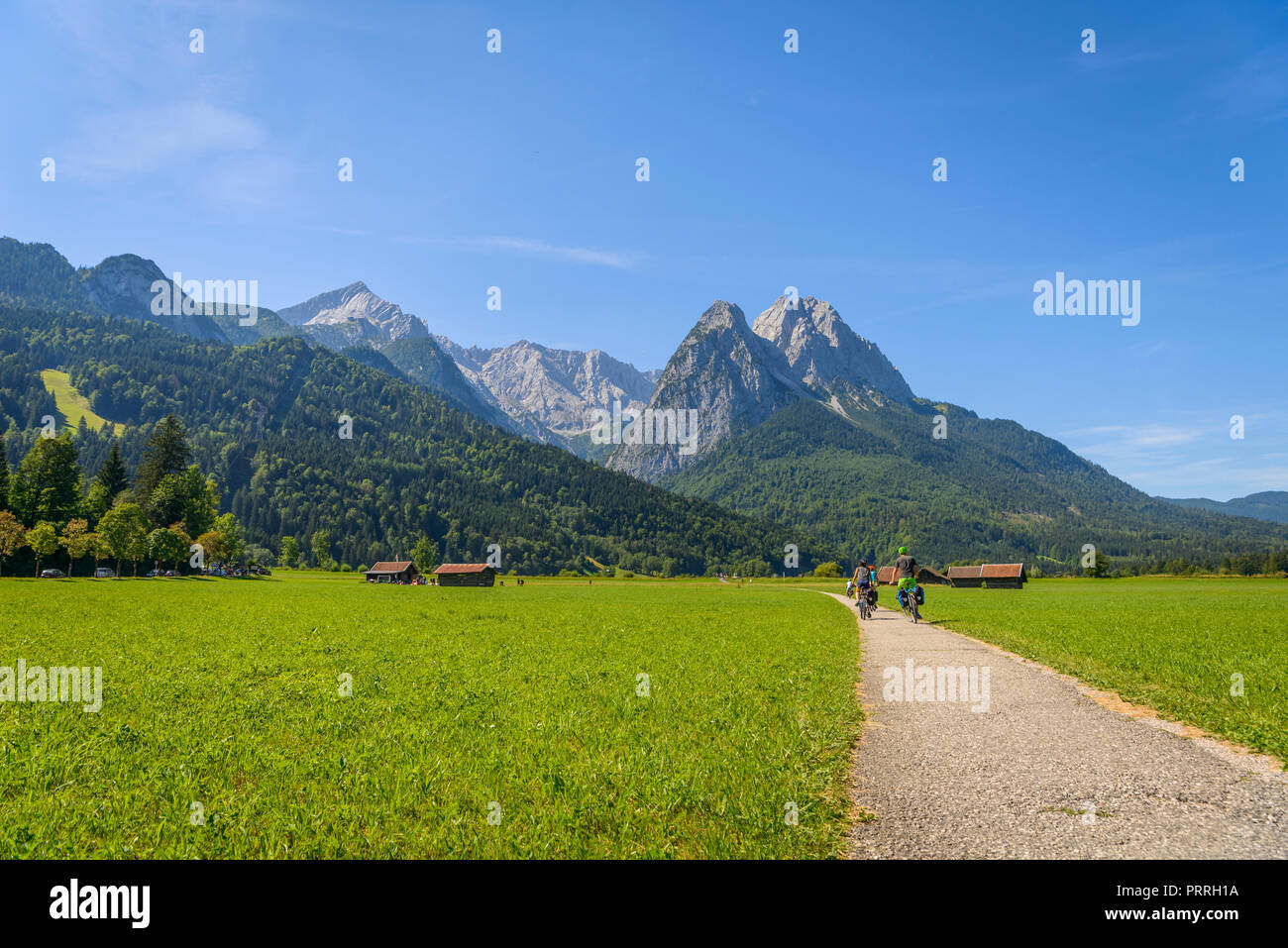 Long distance cycle route via claudia augusta hi-res stock photography ...