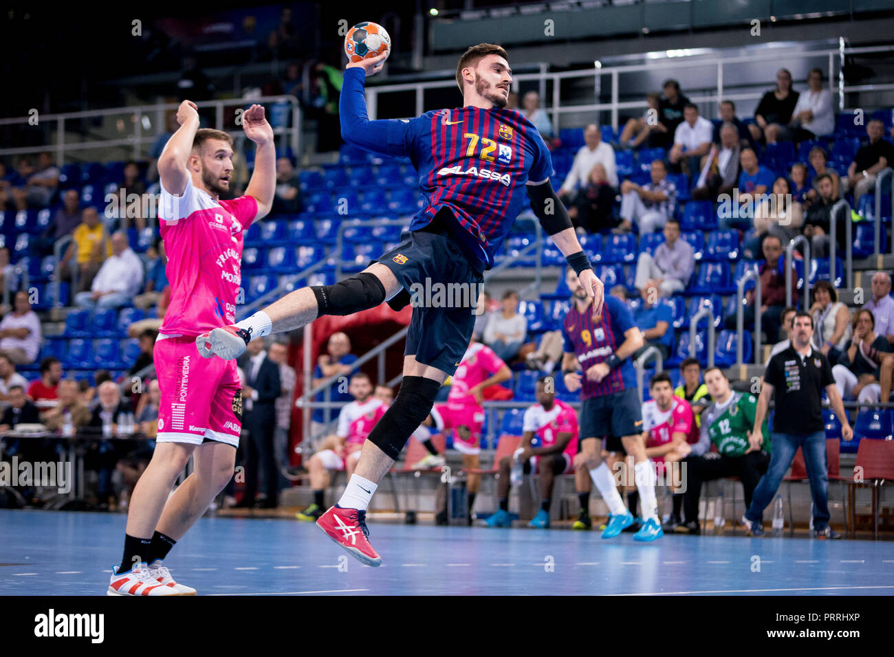 2nd October 2018, Palau Blaugrana, Barcelona, Spain; Liga ASOBAL ...