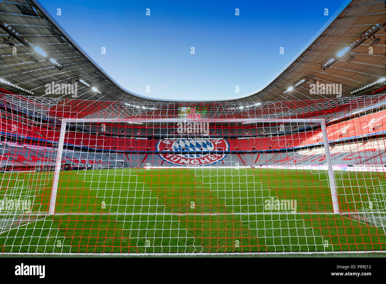New design of the grandstand seats, Allianz Arena, Munich, Bavaria ...