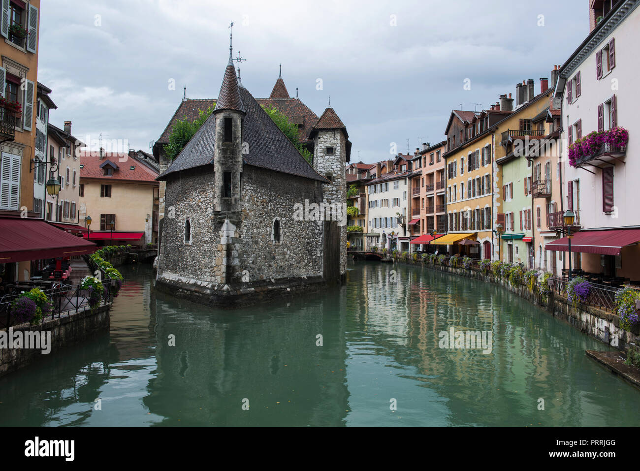 Medieval Jail in Annecy, the fortified Palais de l'Isle was built on a ...