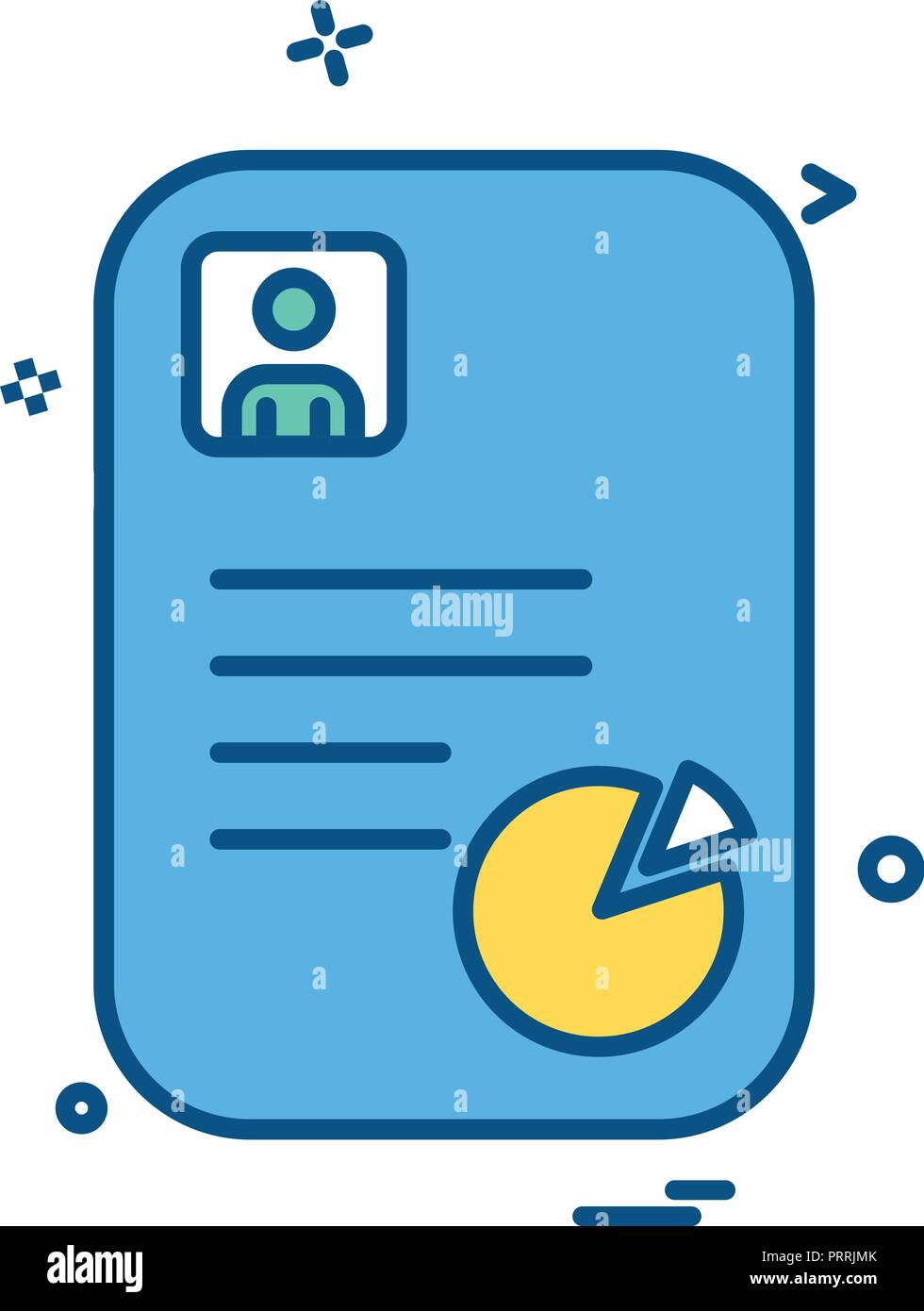 Profile document design vector Stock Vector Image & Art - Alamy