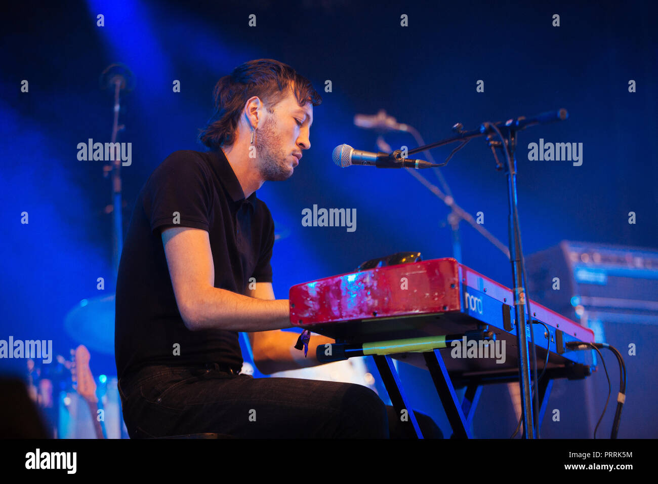 Denmark, Roskilde - July 6, 2018. Singer and songwriter Marlon Williams ...